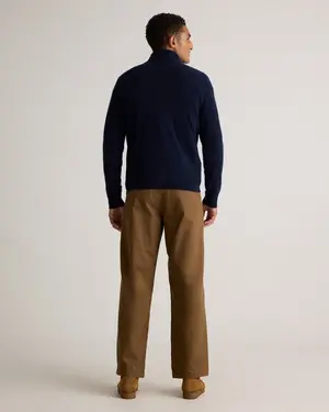 Quince Cashmere Quarter Zip Sweater - True Navy