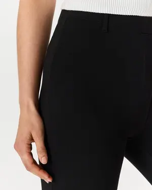 Quince Ponte Straight Leg Trousers - Black