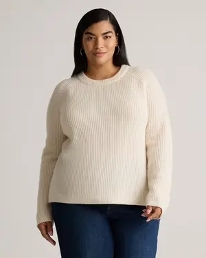 Quince Fisherman Crewneck Sweater - Ivory