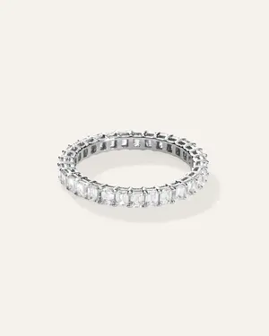 Quince Lab Grown Diamond Emerald Eternity Band Ring - White Gold