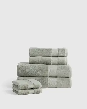 Quince Turkish Ultra Plush Bath Towel Bundle - Eucalyptus