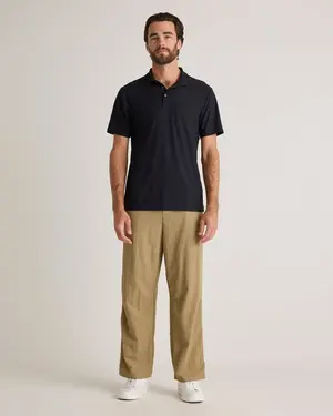 Quince Propique Performance Polo - Black
