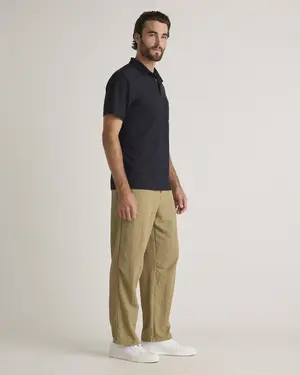 Quince Propique Performance Polo - Black