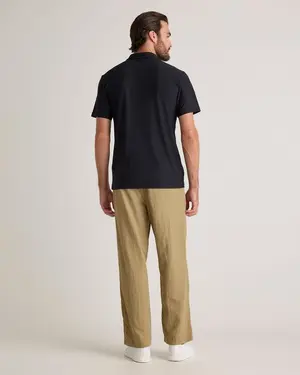 Quince Propique Performance Polo - Black