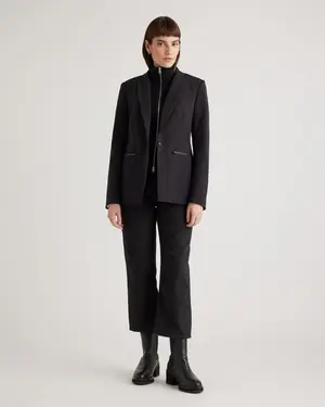 Quince Mongolian Cashmere Sweater - Black