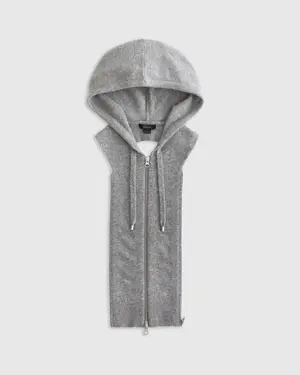 Quince Mongolian Cashmere Batwing Sweater - Heather Grey