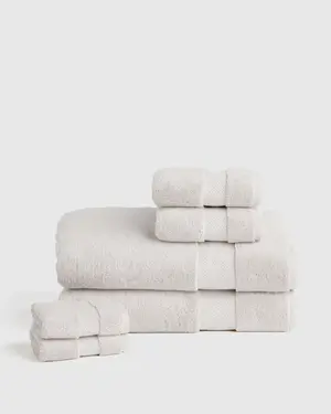 Quince Turkish Ultra Plush Bath Sheet Bundle - Silver