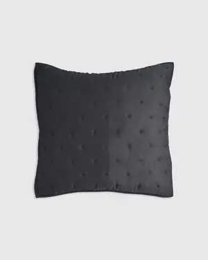 Quince Bamboo Dream Quilted Sham - Charcoal