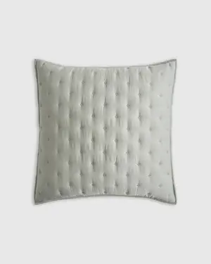 Quince Bamboo Dream Quilted Sham - Eucalyptus