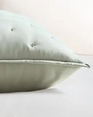 Quince Bamboo Dream Quilted Sham - Eucalyptus