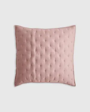 Quince Bamboo Dream Quilted Euro Sham Fig