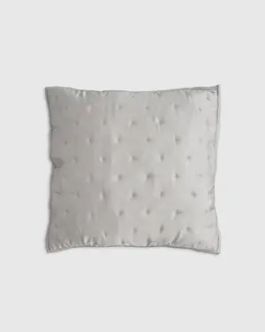 Quince Bamboo Dream Quilted Sham - Light Grey