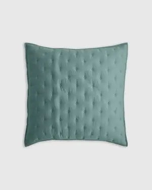 Quince Bamboo Dream Quilted Euro Sham Ocean