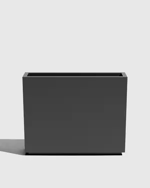 Quince Veradek Block Series All Weather Rectangular Planter - Black