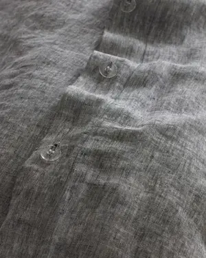 Quince European Linen Chambray Deluxe Bedding Bundle - Charcoal