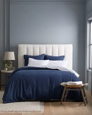 Quince Luxe Waffle Duvet Cover - Indigo