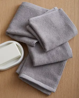Quince Turkish Ribbed Quick Dry Bath Towel Bundle