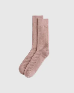 Quince QUINCE Cashmere Trouser Socks Mink