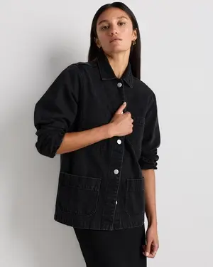 Quince Denim Chore Jacket - Washed Black