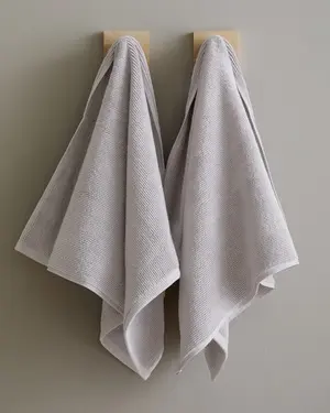 Quince Turkish Ribbed Quick Dry Bath Sheet Bundle - Silver