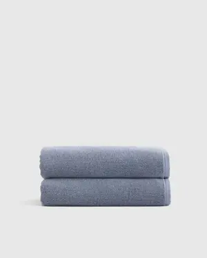 Quince Turkish Ribbed Quick Dry Bath Towel - Mineral