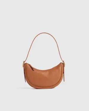 Quince Estelle Mini Shoulder Bag - Cognac