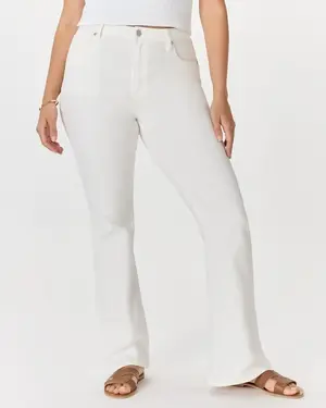 Quince Luna Stretch Flare Jeans - Cloud White