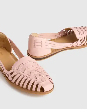Quince Huarache Flat - Shell Pink