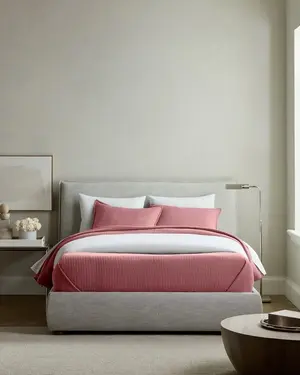 Quince Organic Ribbed Cotton Shams - Plum