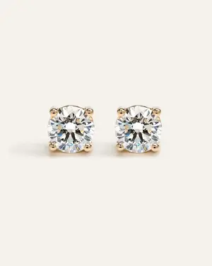 Quince 14k Gold Lab Grown Diamond Stud Earrings - Yellow Gold