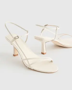Quince Italian Leather Strappy Heel