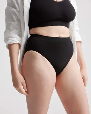 Quince Smoothing Comfort High-waisted Brief - Black