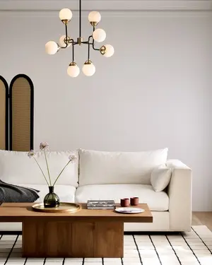 Quince Globe Steel Chandelier
