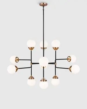Quince Globe Steel Chandelier