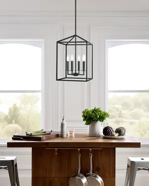 Quince Steel Lantern Pendant Light