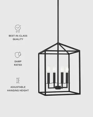 Quince Steel Lantern Pendant Light