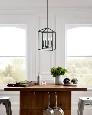 Quince Steel Lantern Pendant Light