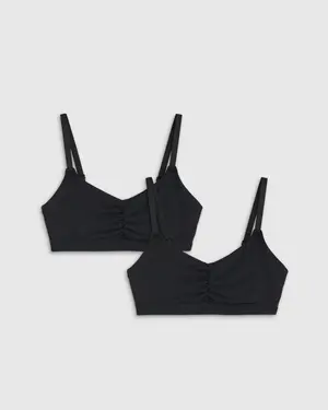 Quince Micromodal Ruched Bralette