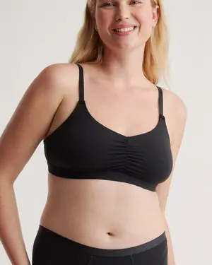 Quince Micromodal Ruched Bralette