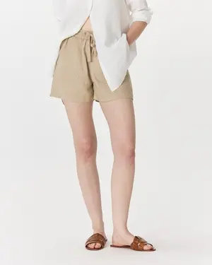 Quince Linen Shorts - Driftwood