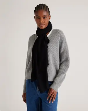 Quince 100% Pashmina Wool Scarf - Black