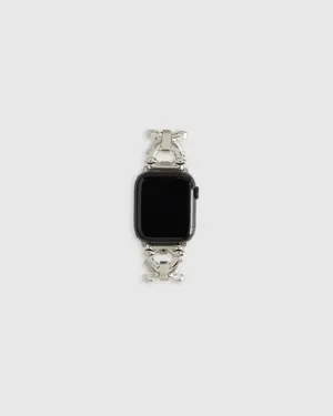 Quince Stainless Steel Chain Link Smartwatch Band Silver