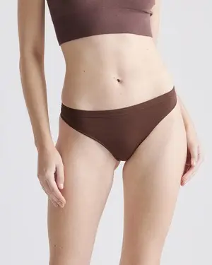 Quince Smoothing Comfort Thong - Cocoa