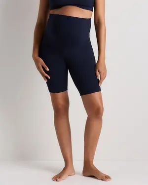 Quince Ultra-Form Maternity Pocket Bike Short Deep Navy
