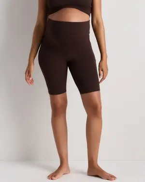 Quince Ultra-form Maternity Pocket Bike Short - Espresso