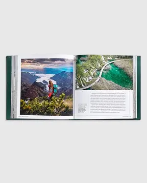 Quince Graphic Image 100 Hikes Of A Lifetime Leather Bound Book