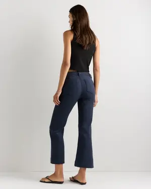 Quince French Terry Wide Leg Pants - Deep Navy