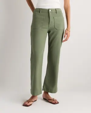 Quince French Terry Wide Leg Pants - Faded Cargo