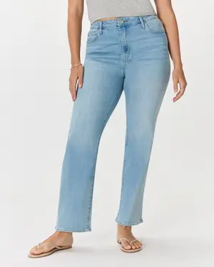 Quince Bella Stretch Straight Jeans - Frosted Blue