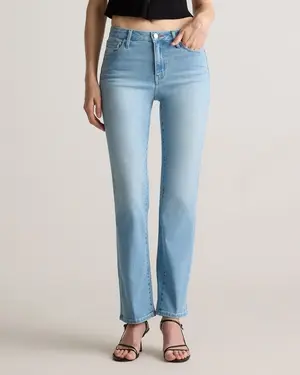 Quince Bella Stretch Straight Jeans - Frosted Blue